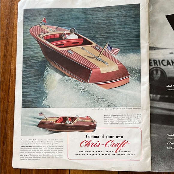 CHRIS CRAFT | Art | Chriscraft Vintage Boat Advertisement | Poshmark